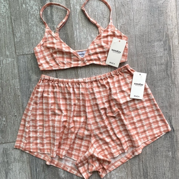 RVCA | Shorts | Rvca Set Sunday Collection Ex Girlfriend Bralette Short ...